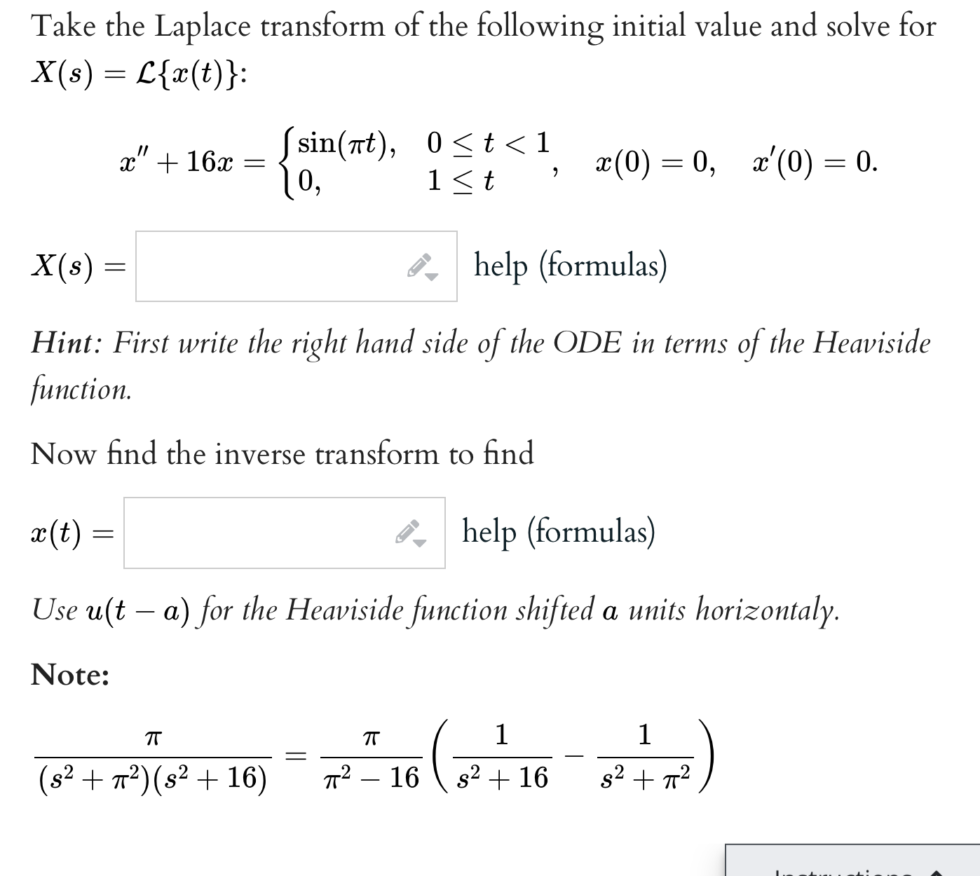 Solved Take the Laplace transform of the following initial | Chegg.com