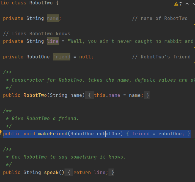 Some things to note: 1. In Robot.java , we want all | Chegg.com