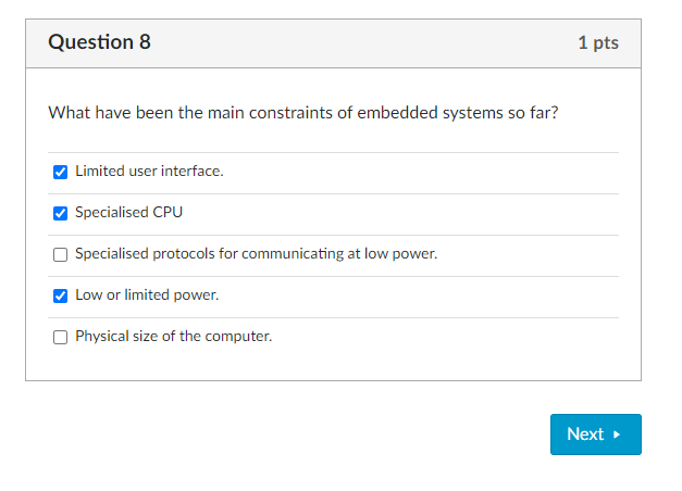 Solved The two main operating systems used in embedded | Chegg.com