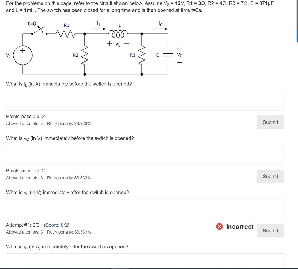 Solved For the problems on this page, refer to the circuit | Chegg.com Solved For the problems on this page, refer to the circuit | Chegg.com