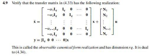 Find a realization of the following proper rational | Chegg.com