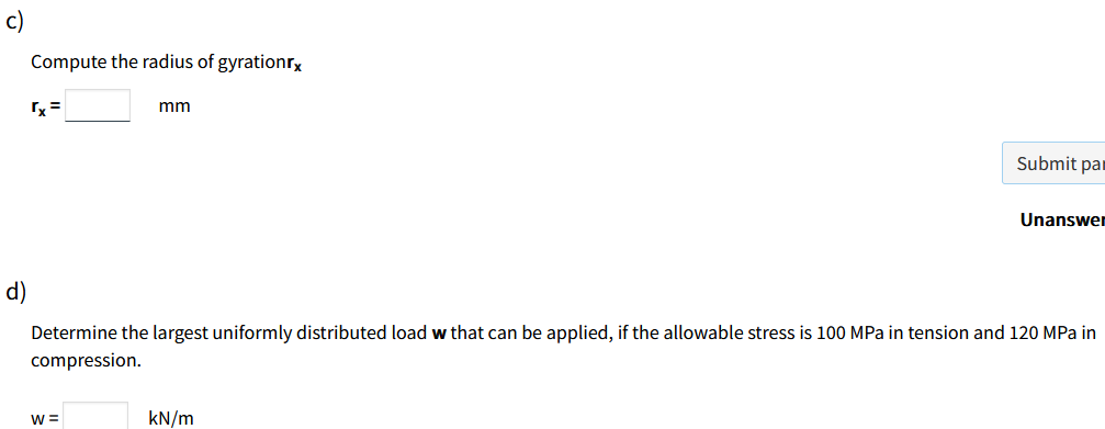 Solved A PFC Channel2 and a universal beam (UB) Section4 | Chegg.com