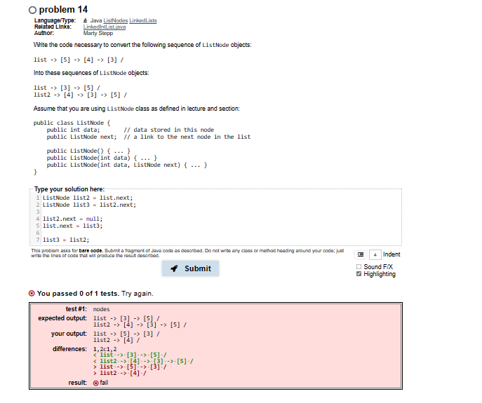 Solved problem 14 LanguagarType: Author: Wite the code | Chegg.com