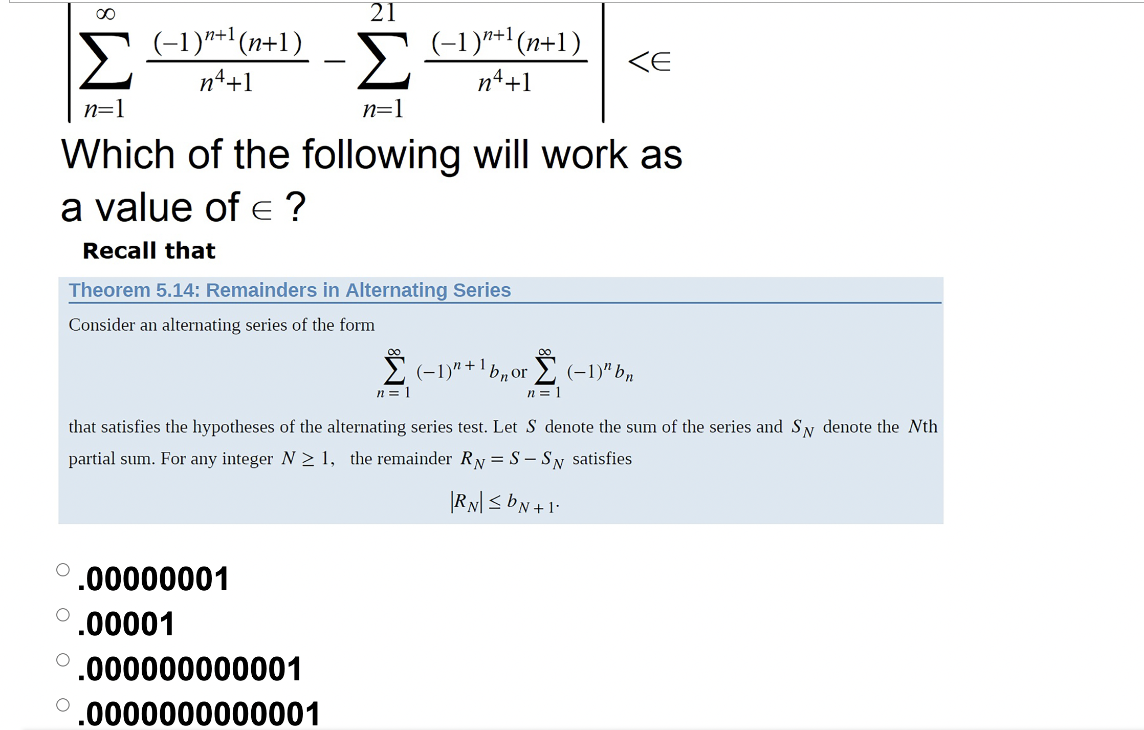 Solved \\( \\left|\\sum_{n=1}^{\\infty} | Chegg.com