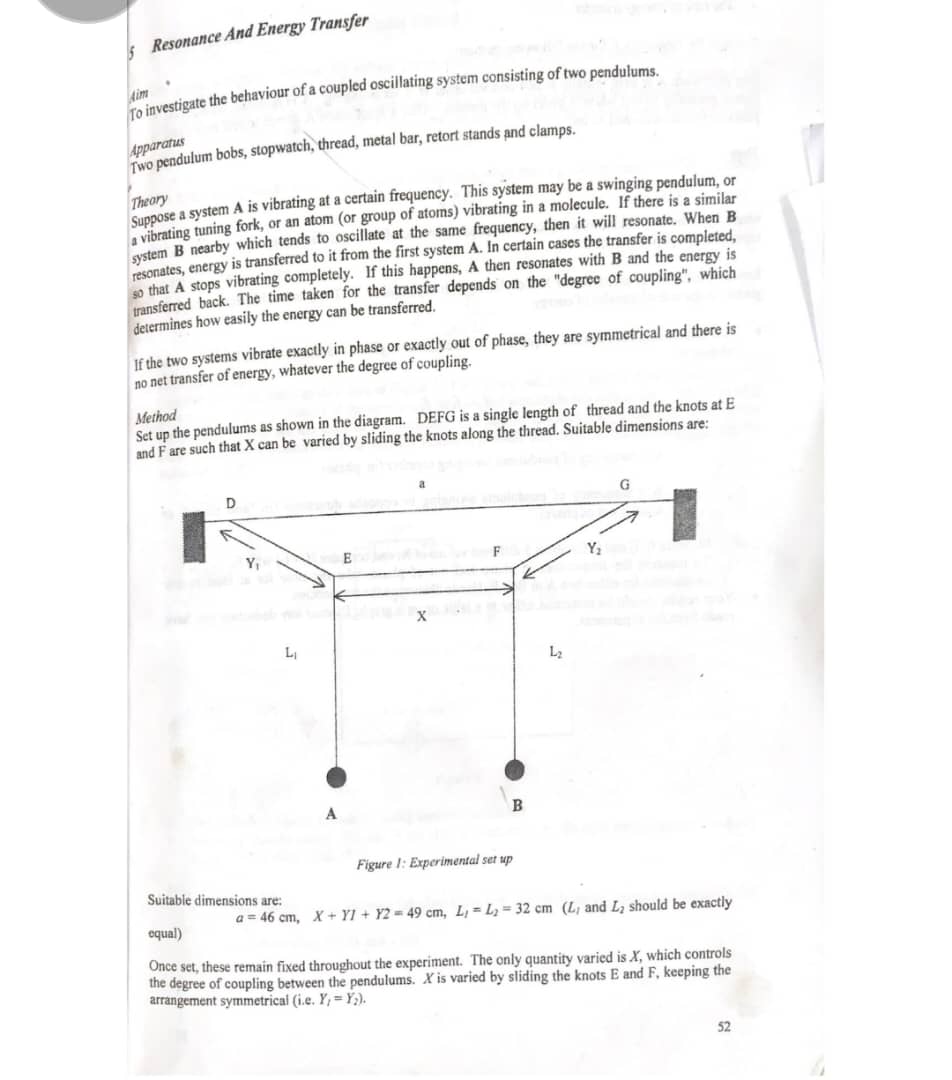 Solved Resonance And Energy Transfer Io investigate the | Chegg.com