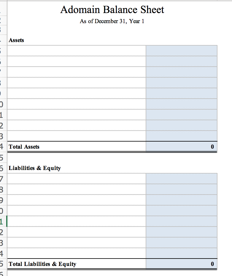 Solved Start by inserting the beginning balances in the | Chegg.com