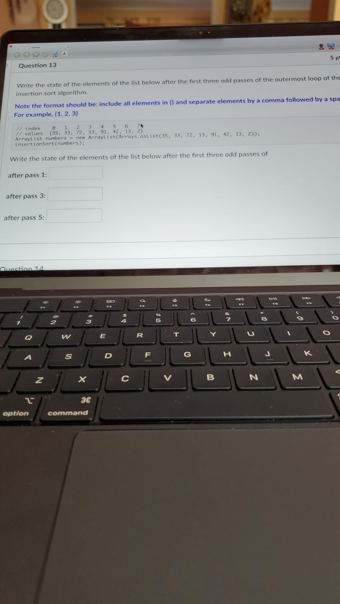 Solved Write the state of the elements of the list below | Chegg.com
