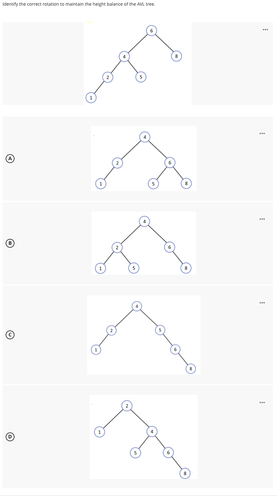 Identify the correct rotation to maintain the height | Chegg.com