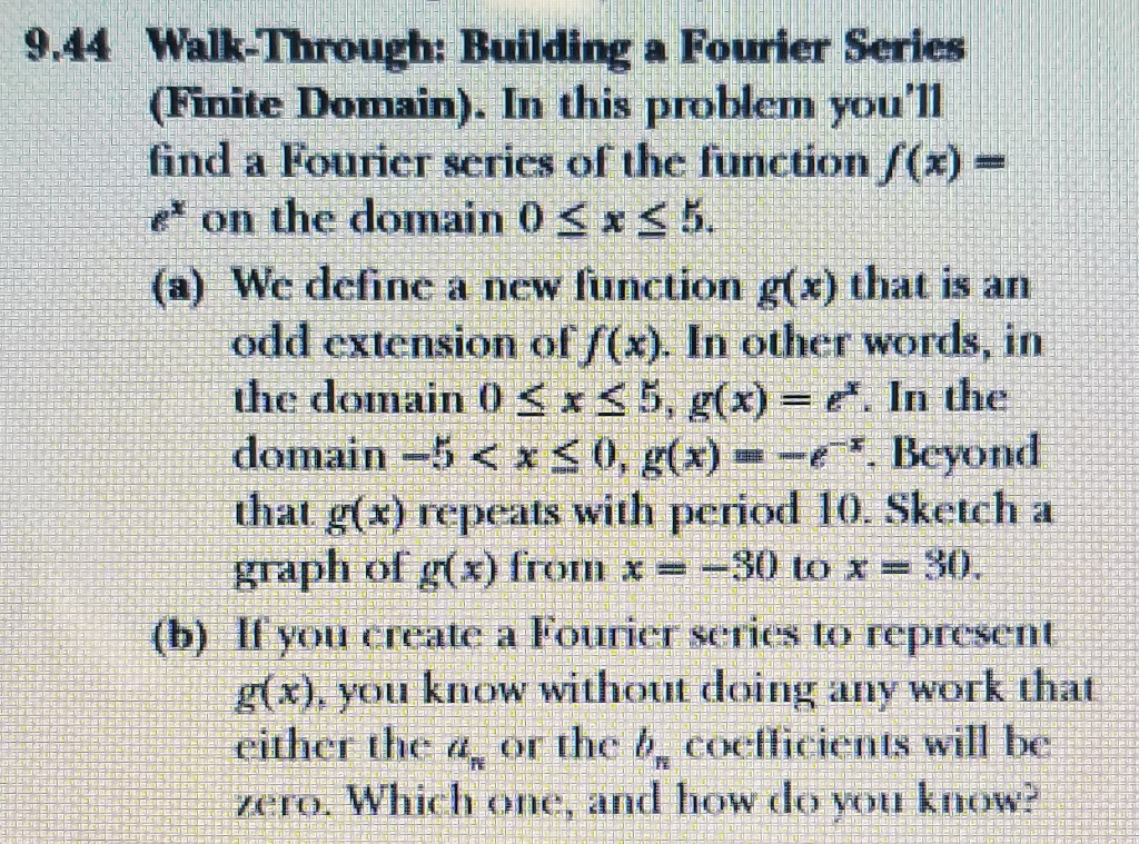 Solved 9.44 Walk-Through: Building a Fourier Series (Finite | Chegg.com