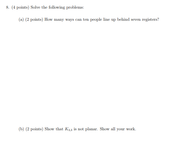 Solved The K3,3 graph is bipartite graph where vertices can | Chegg.com