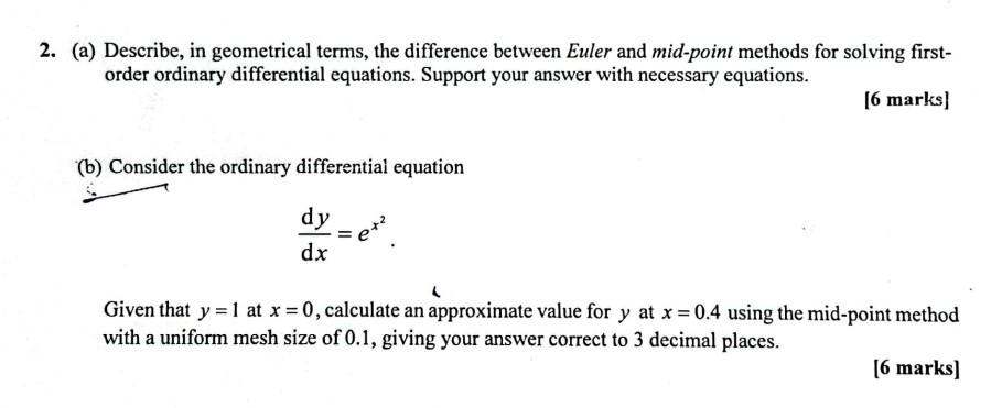 Solved Please answer the following Numerical methods | Chegg.com