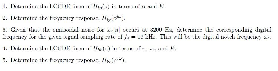 Solved The transfer function for the LPF is given by | Chegg.com
