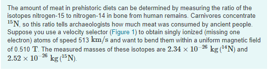 Solved Find the separation of the 14N and 15N isotopes at | Chegg.com