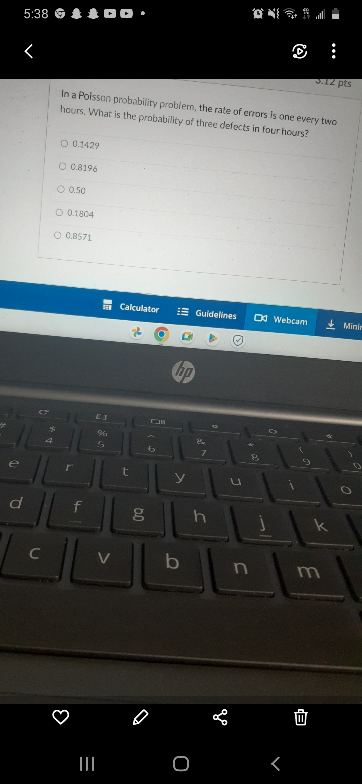 Solved In a Poisson probability problem, the rate of errors | Chegg.com