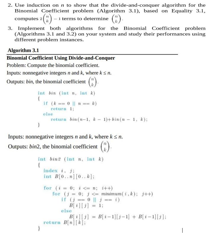 2. Use induction on n to show that the | Chegg.com