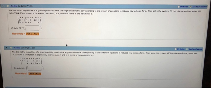 Solved Use the matrix capabilities of a graphing utility to | Chegg.com
