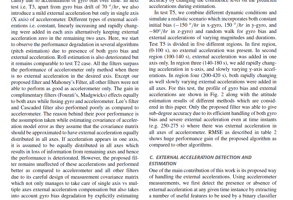 Cascaded Kalman Filtering Based Attitude And Gyro
