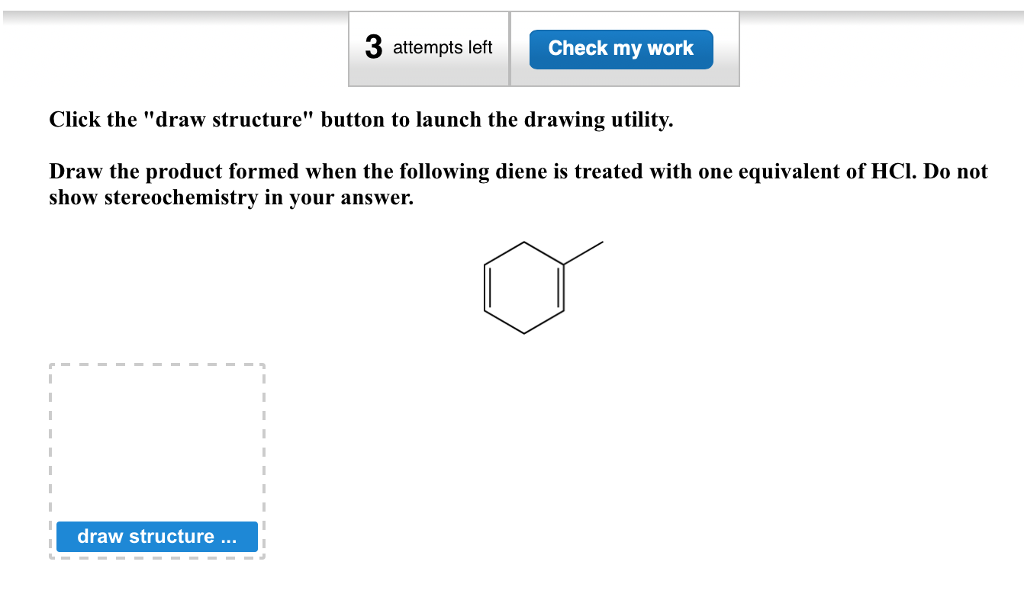 Solved 3 attempts left Check my work Click the "draw | Chegg.com
