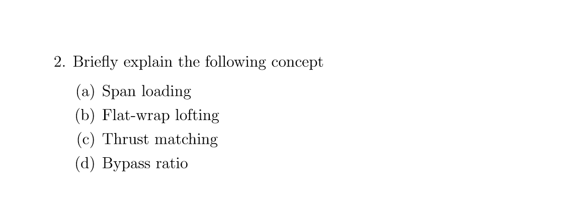 Solved 2. Briefly explain the following concept (a) Span | Chegg.com