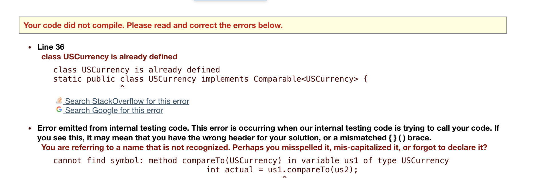 Solved Suppose that a class USCurrency has been defined for | Chegg.com