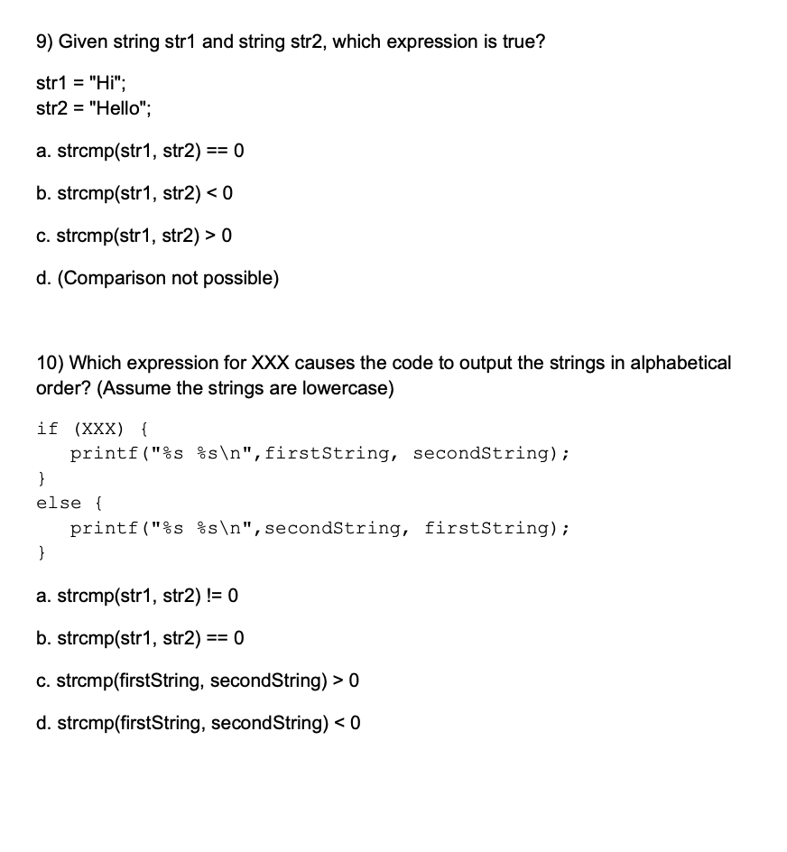 9 Given String Str1 And String Str2 Which
