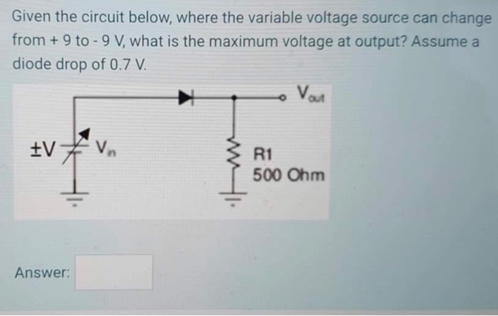 Solved The resistors you can use in the shown below circuit | Chegg.com