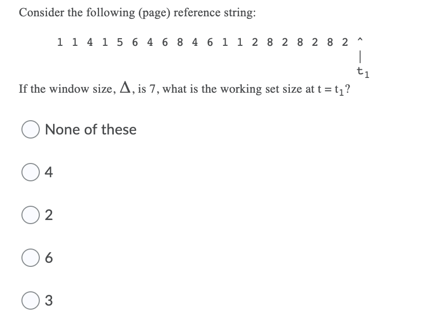 Solved Consider the following (page) reference string: 1 1 4 | Chegg.com