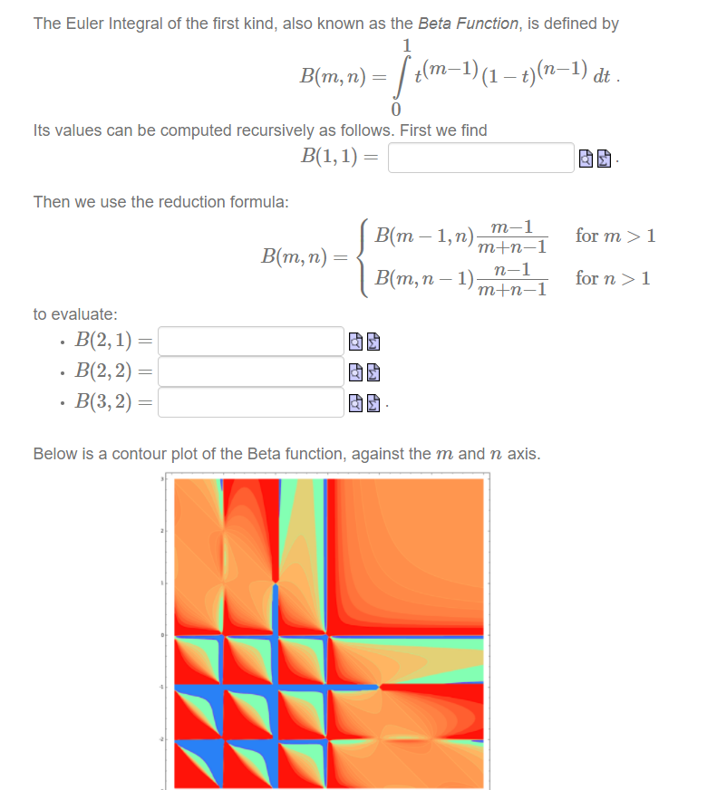 Solved The Euler Integral of the first kind, also known as | Chegg.com