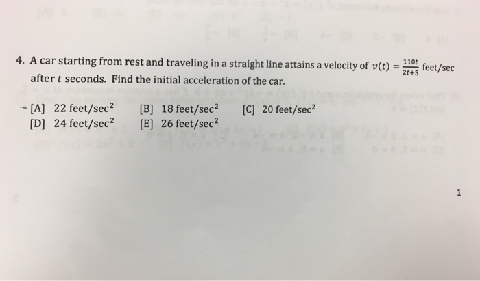 Solved A car starting from rest and traveling in a straight | Chegg.com