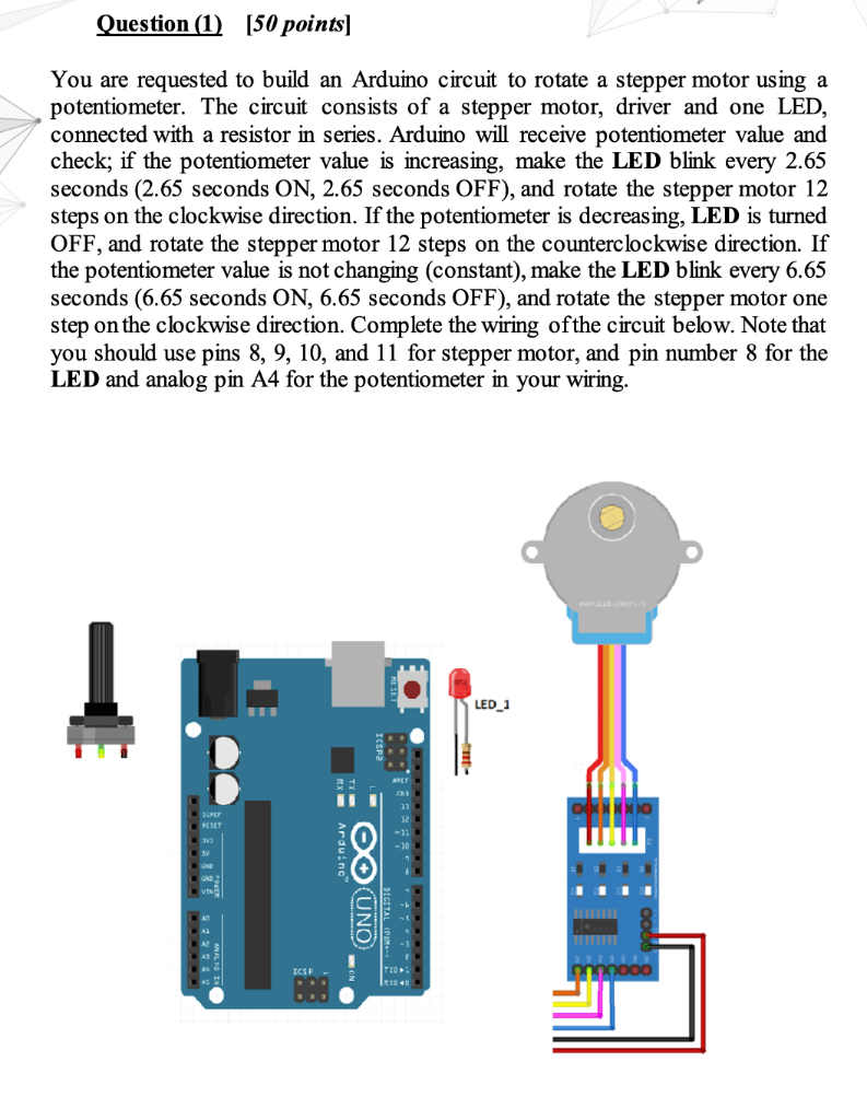 Solved Question (1) [50 points] You are requested to build | Chegg.com