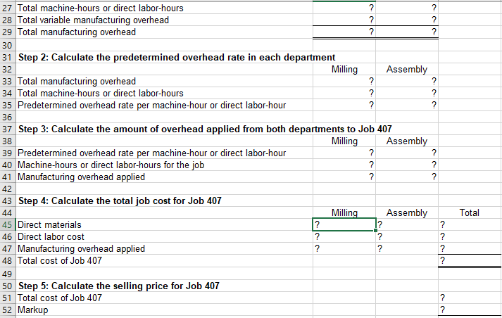 Solved 1 Chapter 2: Applying Excel 3 Data 4 Markup on job | Chegg.com