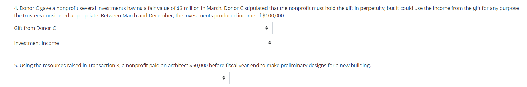 Solved Identifying the appropriate net asset classification | Chegg.com