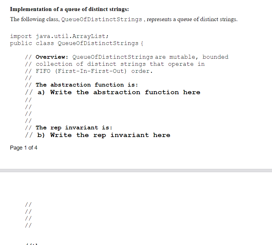 Solved Objective • Provide and implement abstraction | Chegg.com