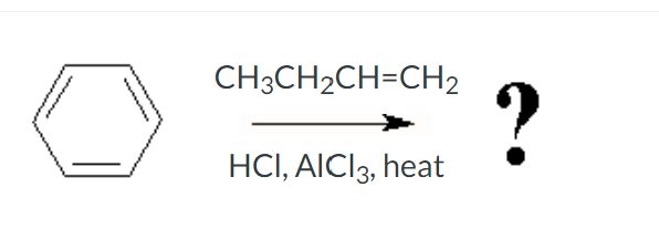 Solved HCl,AlCl3, heatDraw a structural formula for the | Chegg.com