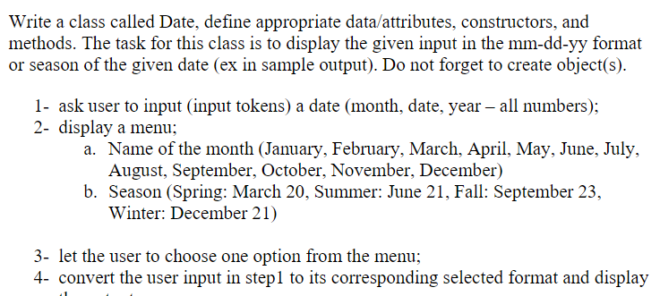 Solved Program specification: Inputs: - should be taken as | Chegg.com