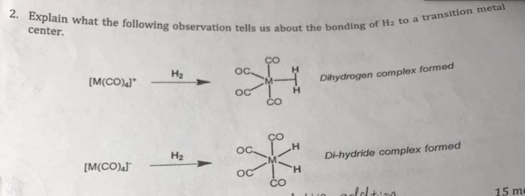 Solved 2. Explain what the following observation tells us | Chegg.com