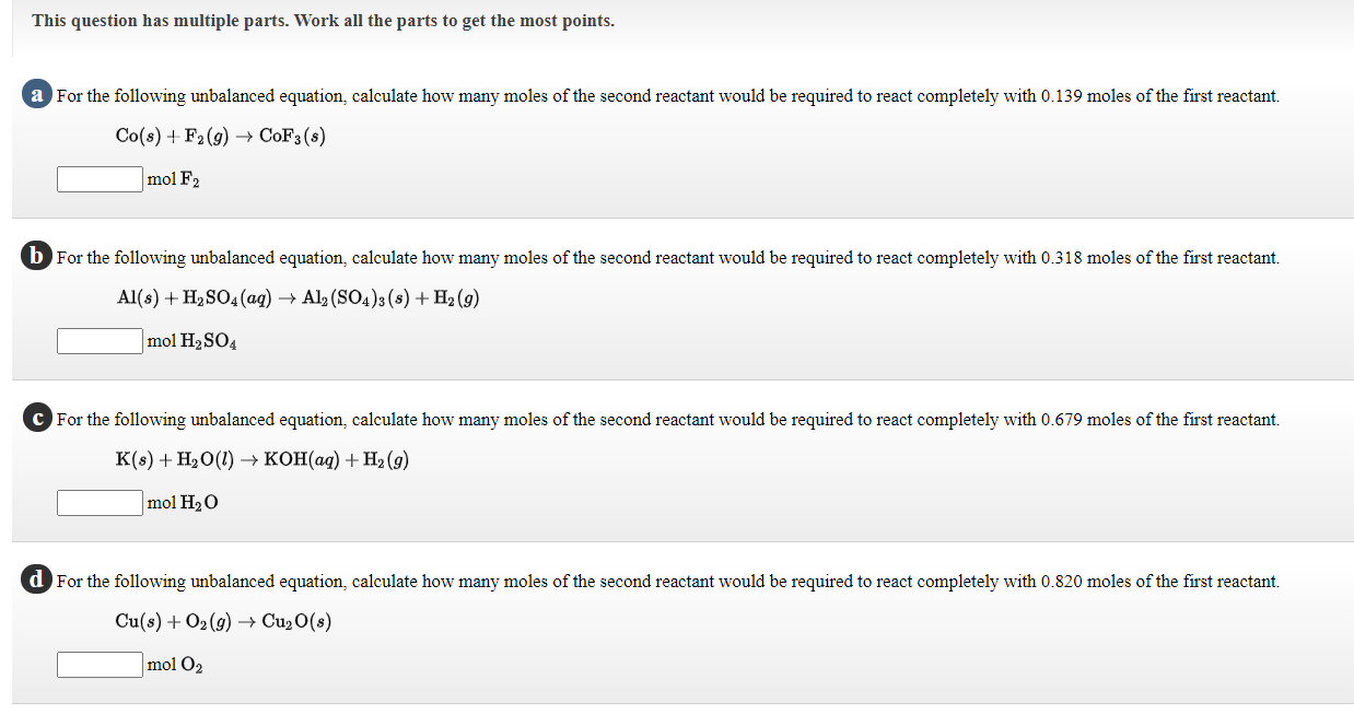 Solved This question has multiple parts. Work all the parts | Chegg.com