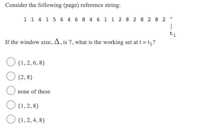 Solved Consider the following (page) reference string: 1 1 4 | Chegg.com