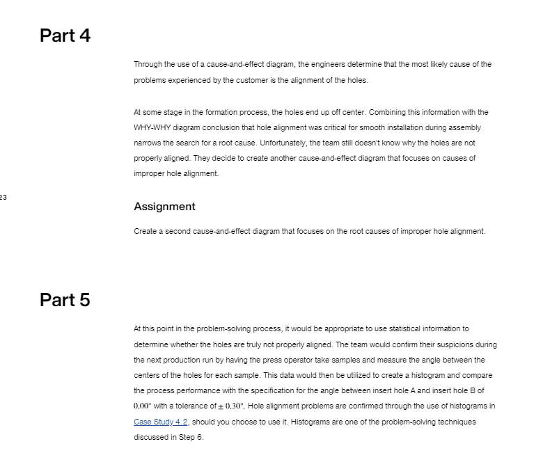 Solved Continuing in the problem-solving cycle, the team | Chegg.com