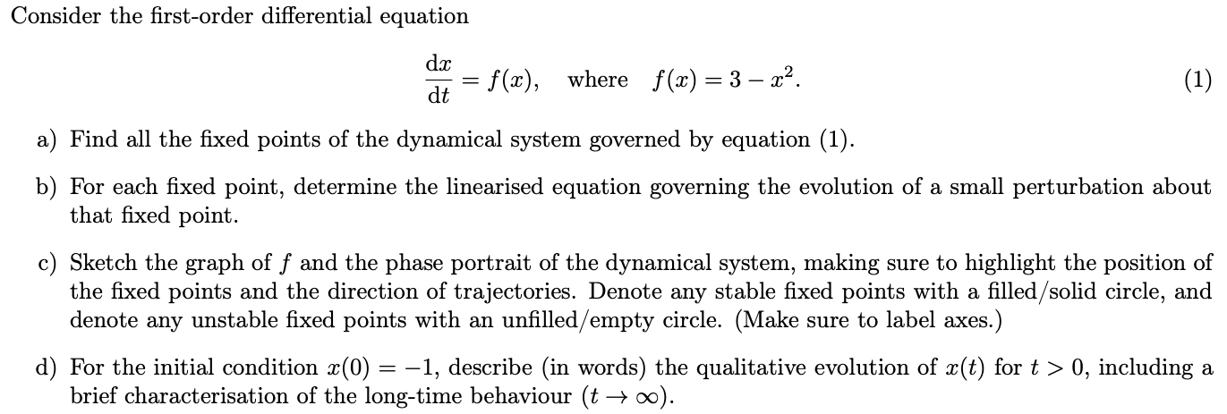 Solved Consider the first-order differential equation | Chegg.com