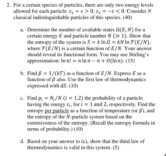 Solved 1. Consider a classical N particle system in a 3D | Chegg.com