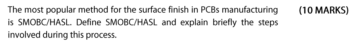 Solved (10 MARKS) The most popular method for the surface | Chegg.com