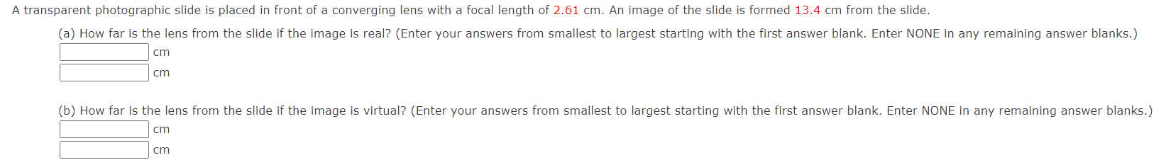 Solved A transparent photographic slide is placed in front | Chegg.com