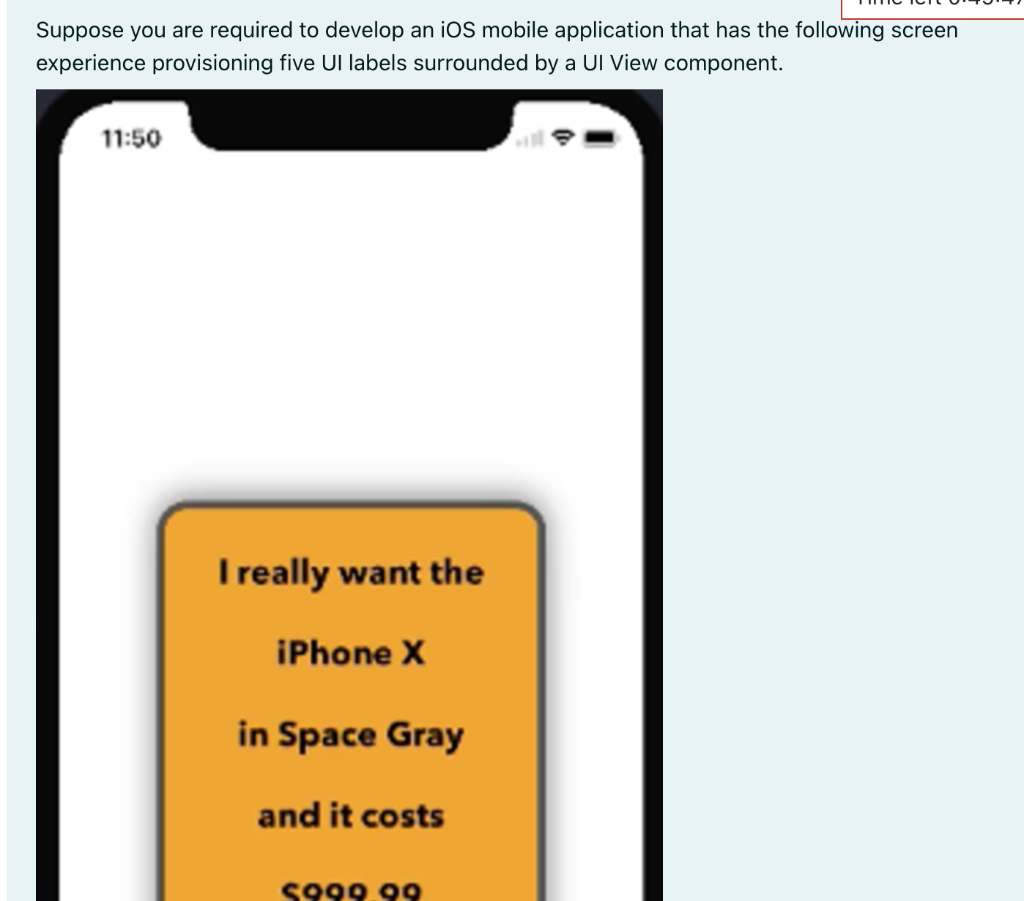 Suppose you are required to develop an iOS mobile | Chegg.com