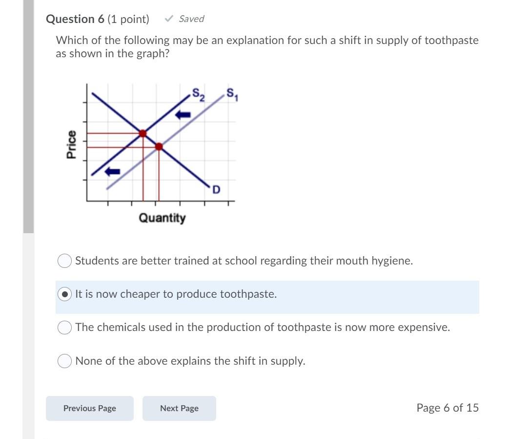 Solved Question 6 (1 point) Saved Which of the following | Chegg.com