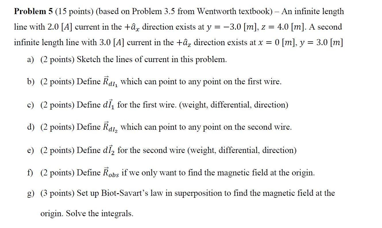 Solved Problem 5 (15 points) (based on Problem 3.5 from | Chegg.com