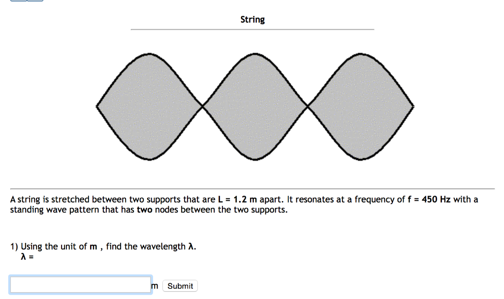 Solved String A string is stretched between two supports | Chegg.com