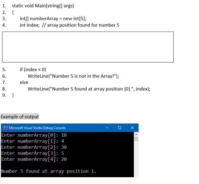 Solved Modify the following in C# code which reads in 5 | Chegg.com