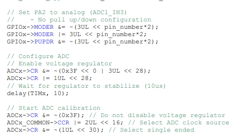 Solved Part I - Internal ADC Module. (1) Deploy the code | Chegg.com