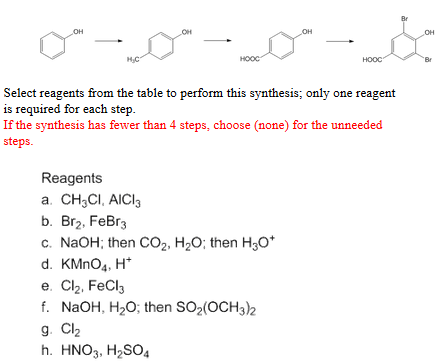 Solved OH O"-8"-20"- ноос Br Select reagents from the table | Chegg.com
